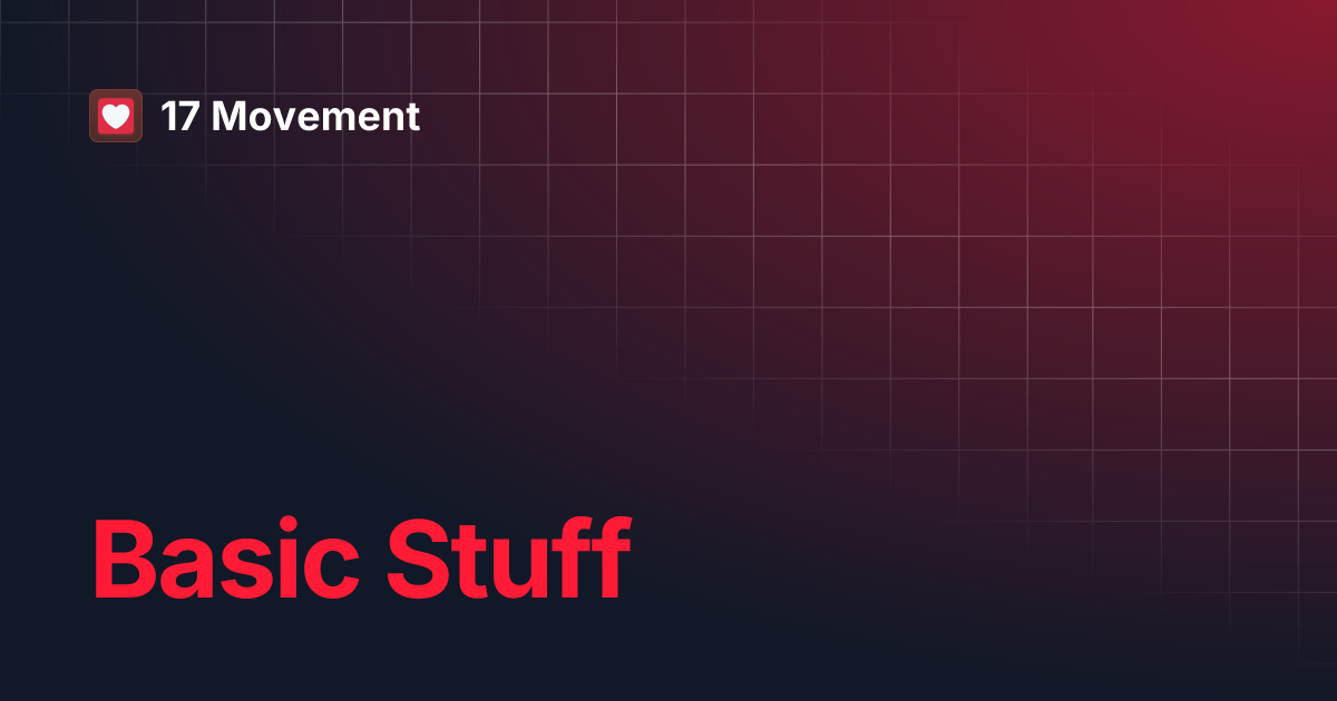 Basic Stuff | 17 Movement